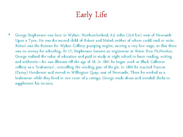 George Stephenson Why he is a GREAT Britain