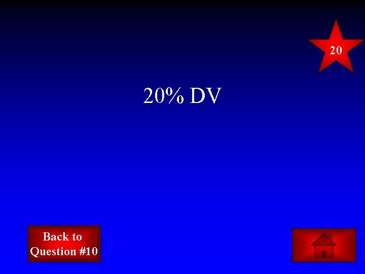Food Label Jeopardy Directions for the game 1