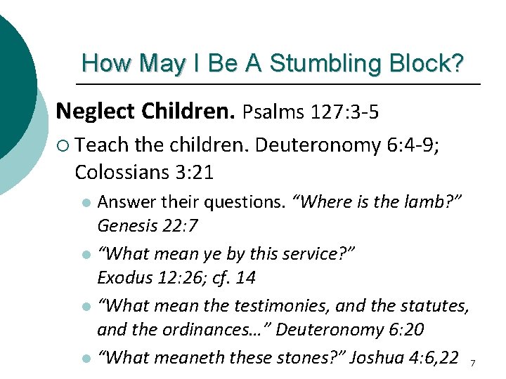 Stumbling Blocks Matthew 18 1 6 1 Stumbling