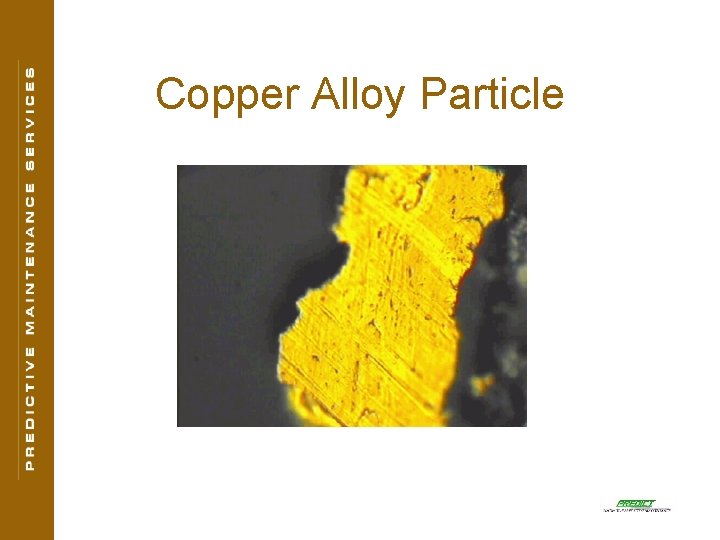 FERROGRAPHY Condition Monitoring through Oil Analysis Condition Monitoring