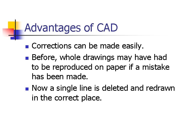 Advantages Disadvantages Of Cad CDT Department Graphic Communication