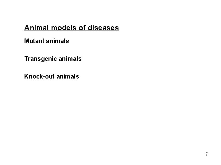 LABORATORY ANIMALS Department of Pathophysiology Faculty of Medicine