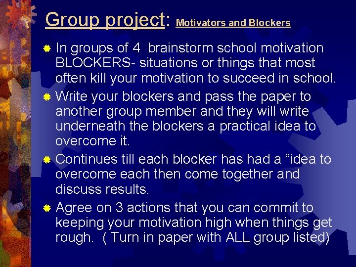 WarmUp Describe your culture ethnicity gender and age