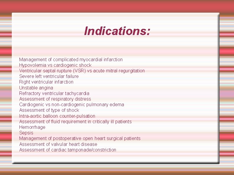 Basic principles of advanced hemodynamic monitoring in anesthesia