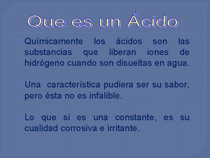 Que es el balance AcidoAlcalino Y el impacto