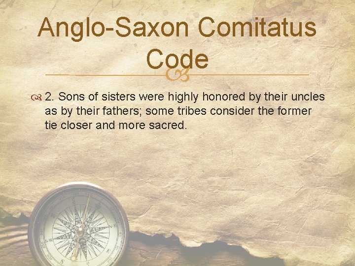 Germanic Heroic Code Created by Sarah Chapman for