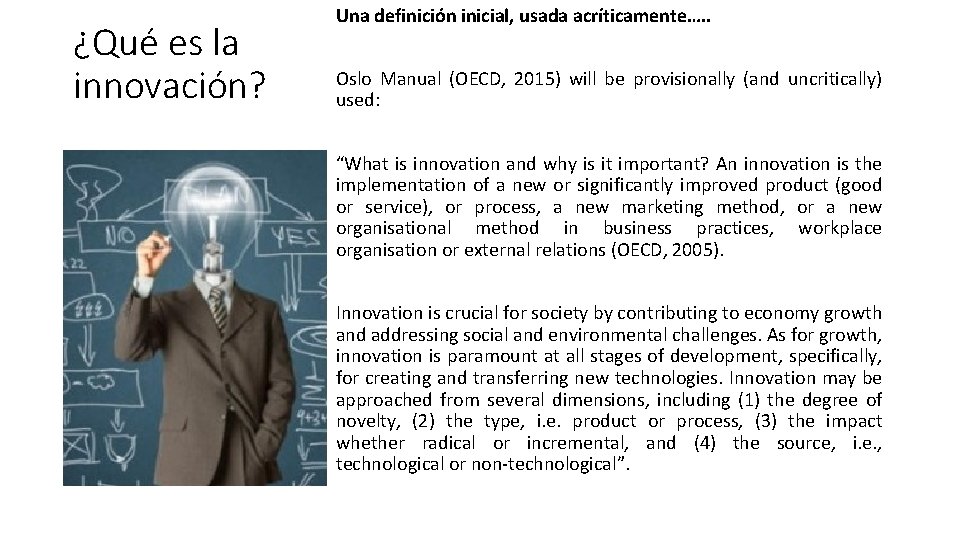 El discurso de la innovacin principios para su