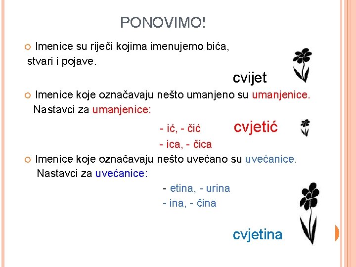 UMANJENICE I UVEANICE III RAZRED Ponavljanje i vjebanje