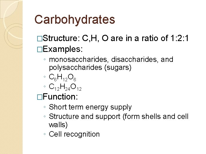 Biochemistry and Chemistry Baisden Carbon Bonding Carbon can