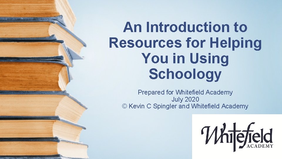 An Introduction to Resources for Helping You in