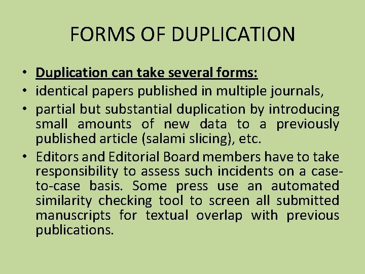 Identification of Publication Misconduct Complaints and Appeal Gangotri