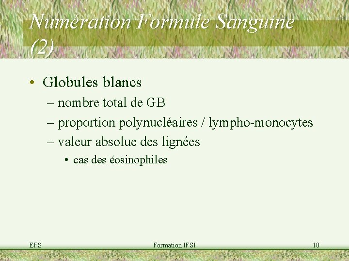 Formation IFSI Le sang Lhmostase Les groupes sanguins