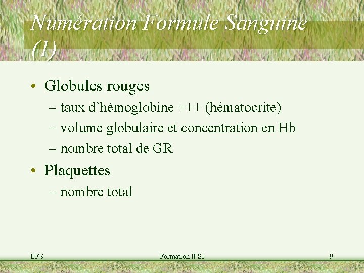 Formation IFSI Le sang Lhmostase Les groupes sanguins