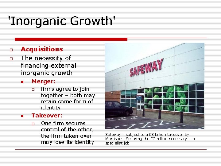 Sources of Finance BTEC Business Level 3 Financial