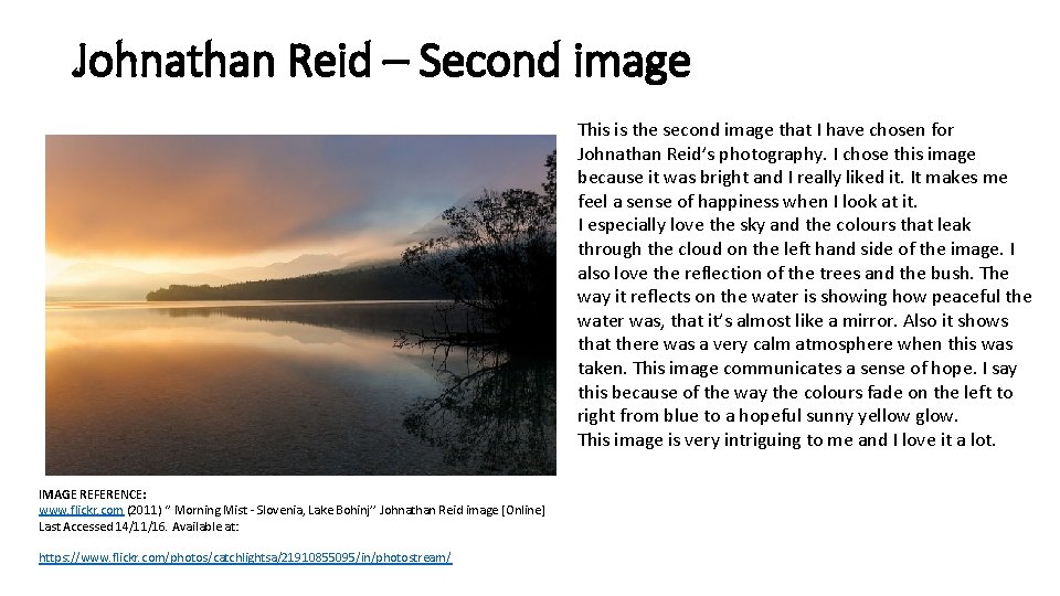 Photography Homework Re creating photographs Maddy Curtis What