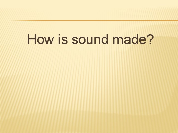 End of the year science review The process