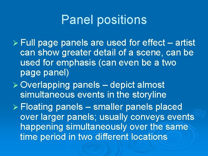 Features of a Graphic Novel Definition of Graphic