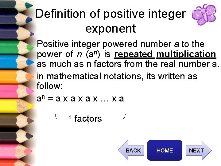 Exponent Form By Euis Hikmatun Nurul Aini HOME