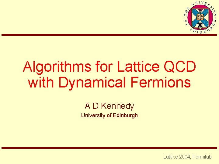 Algorithms for Lattice QCD with Dynamical Fermions A