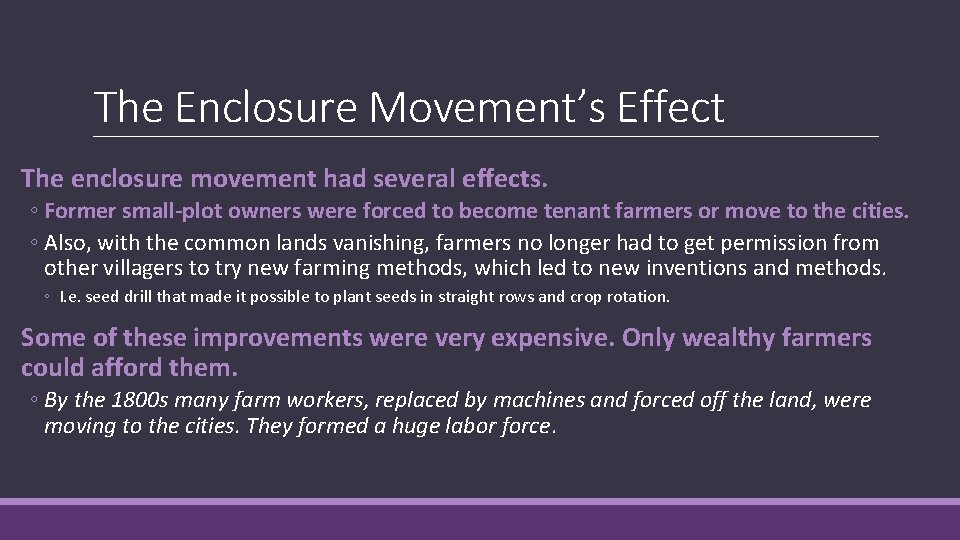 Origins of the Industrial Revolution SWBAT EXPLAIN WHY