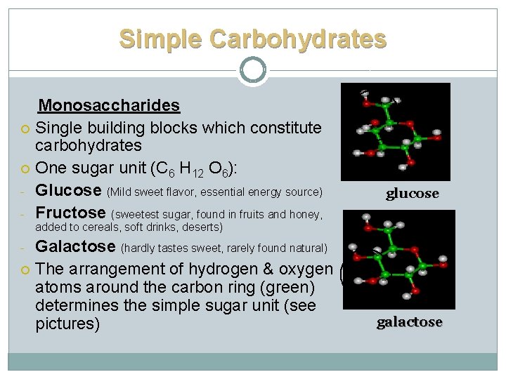 Foundations in Nutrition Week 3 Macronutrients Carbohydrate Objectives