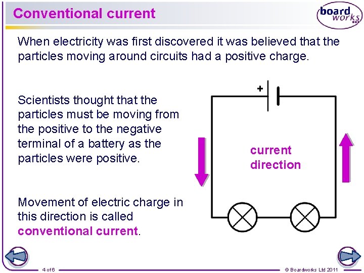 1 of 6 Boardworks Ltd 2011 Energy transformations