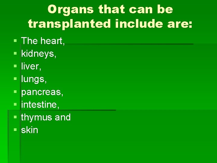 organs transplantation Definition An organ transplant An organ