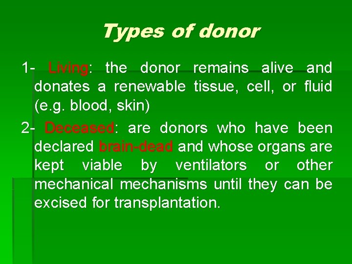 organs transplantation Definition An organ transplant An organ