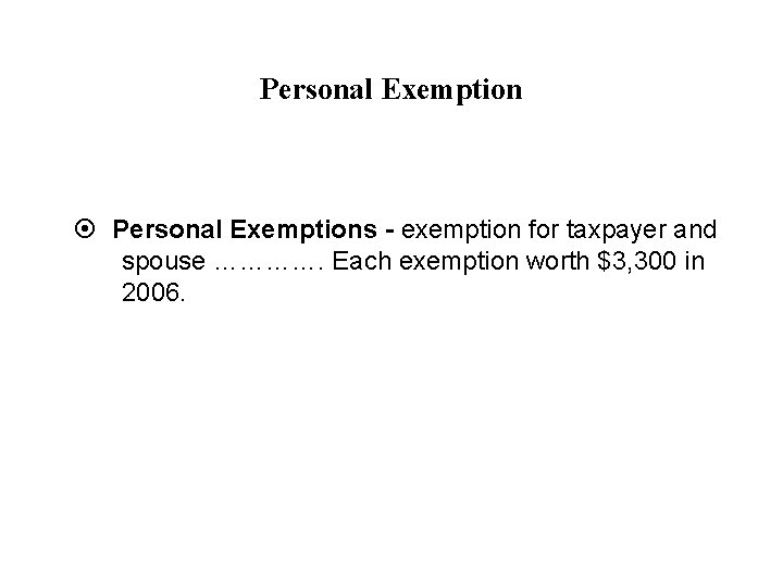 Chapter 3 Calculate Taxable Income Personal and Dependency