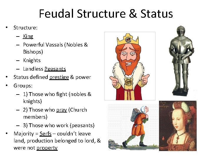 Feudalism Setting the Stage Feudalism develops in Europe