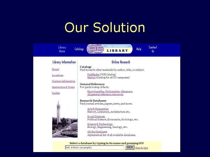 Design of an Interface for Library Electronic Resource