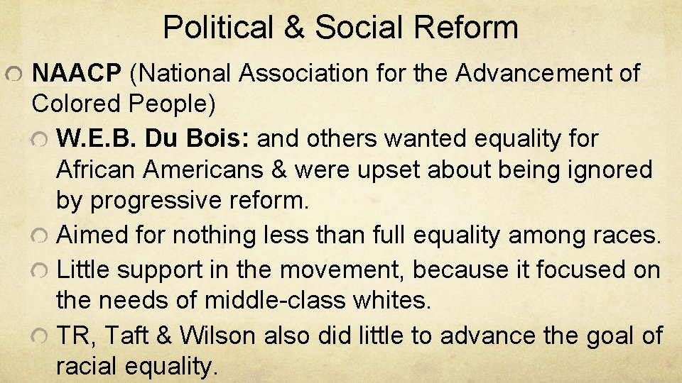 The Progressive Movement Social Reform Social Moral Reform