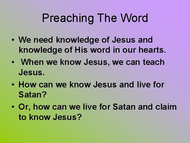 Giving Preaching Part Two Review Knowing Growing Understanding
