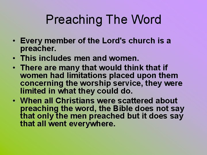 Giving Preaching Part Two Review Knowing Growing Understanding