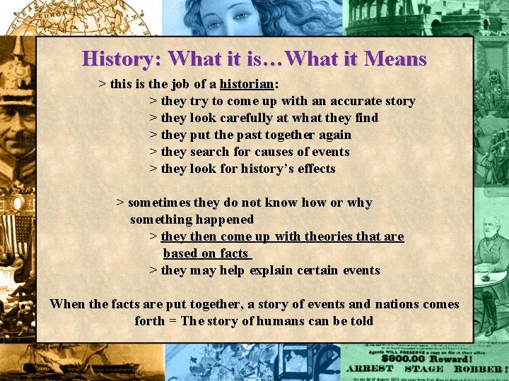 Introduction to Ancient History Introduction Objective Explain the