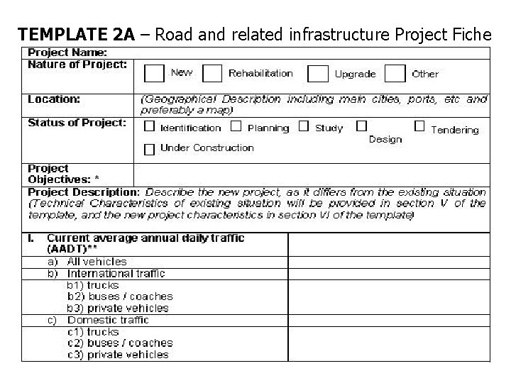 Projects methodology application for TEM D Tsamboulas External