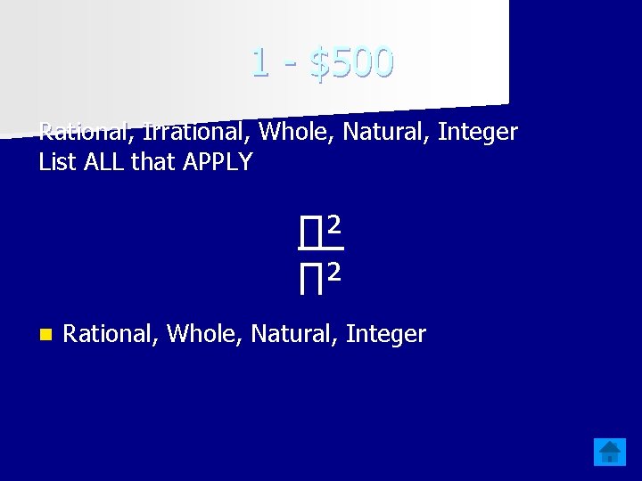Jeopardy Fractions Square Application What Am I Decimals