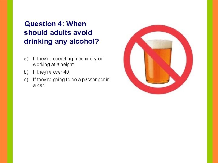 Talking About Alcohol quiz How much do you