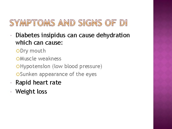 Diabetes insipidus Dr Hana Alzamil Types and causes