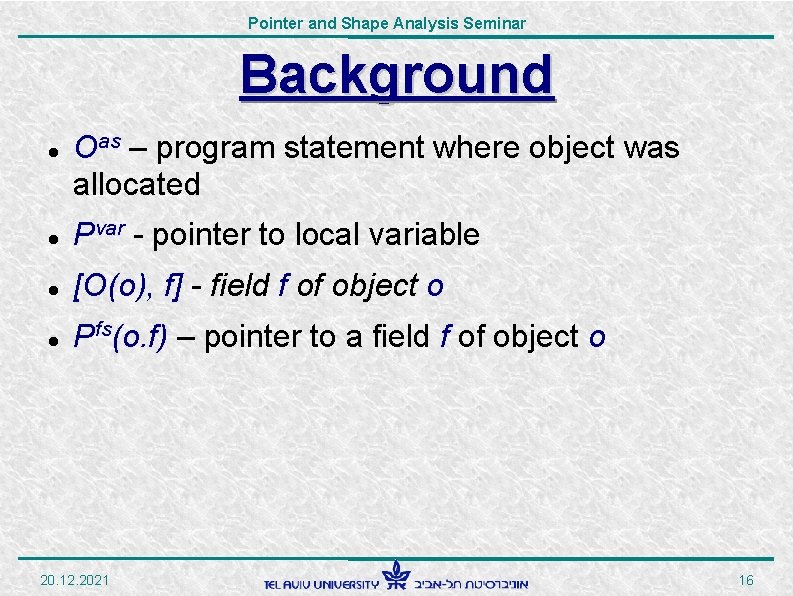 Pointer And Shape Analysis Seminar Contextsensitive Pointsto Analysis 6200