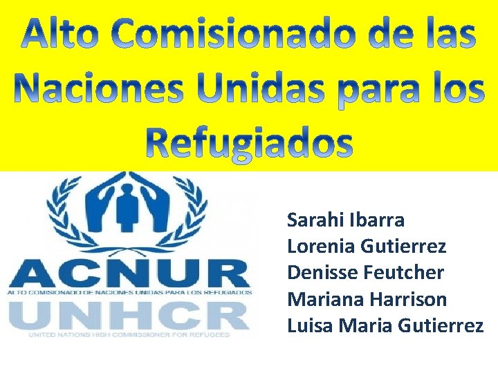 Sarahi Ibarra Lorenia Gutierrez Denisse Feutcher Mariana Harrison
