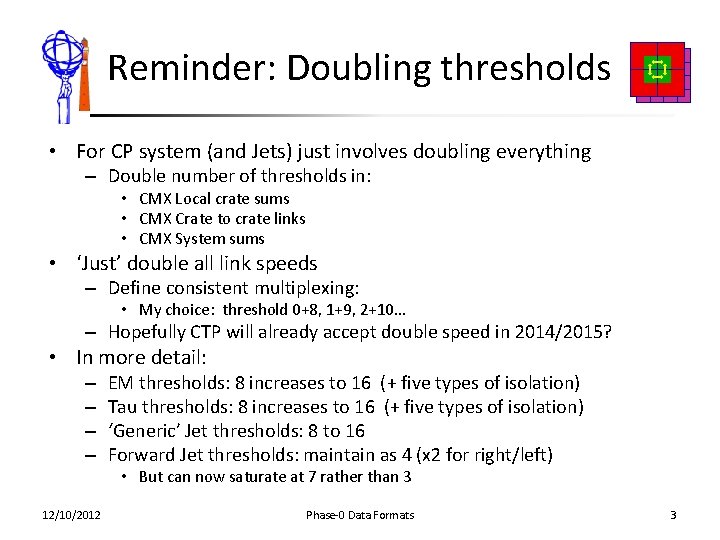 Phase0 Data Formats Where next More details in