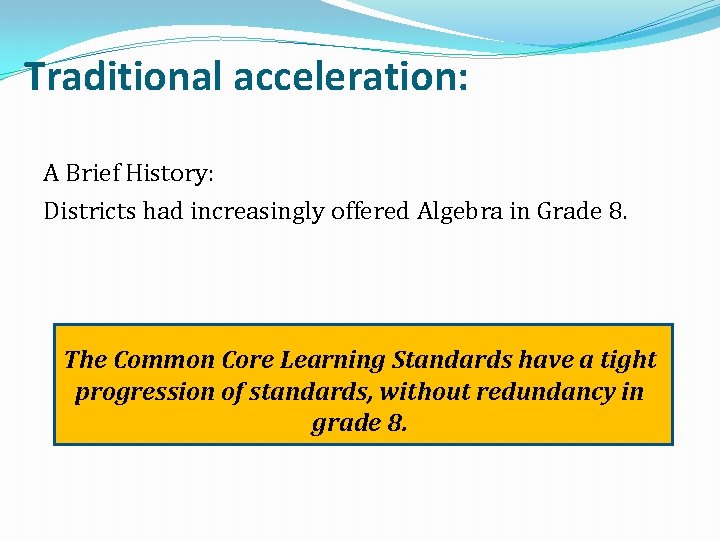 Equitable Mathematics Acceleration Practices Diana Kolhoff Mathematics ...