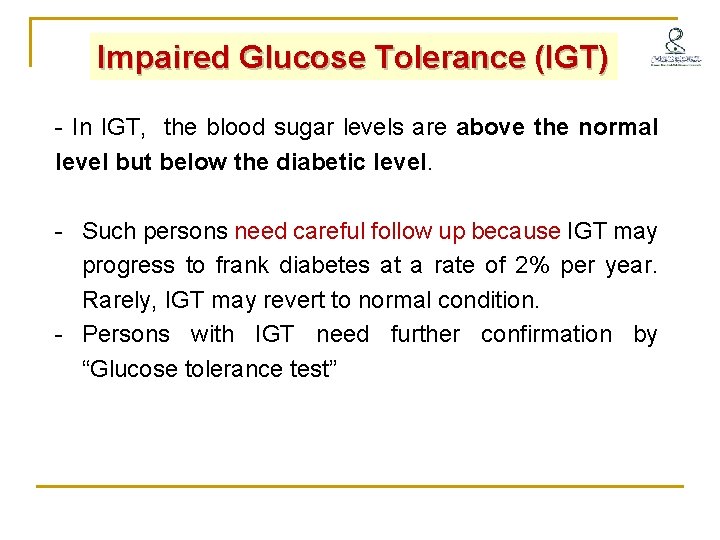 Diabetes Mellitus Dr Gehan H Ibrahim MD Ph