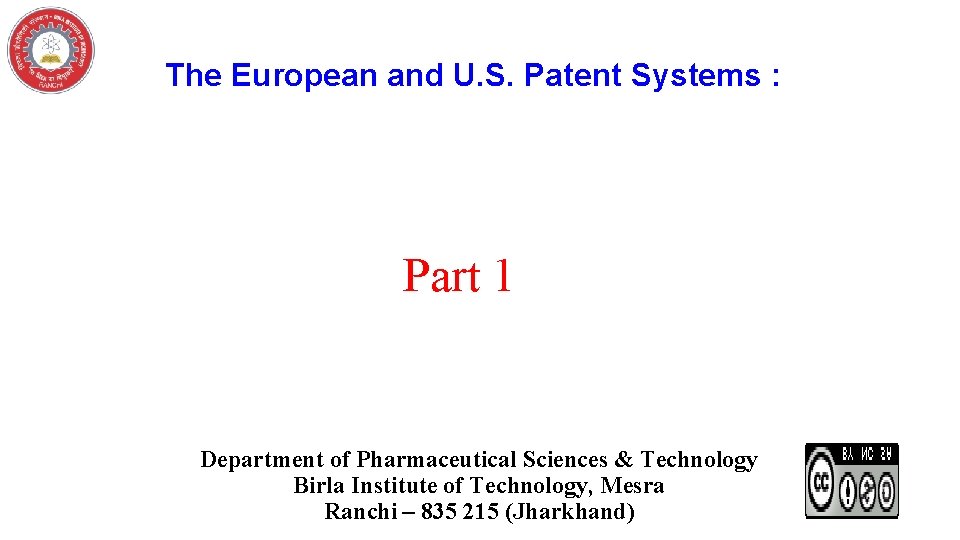 The European and U S Patent Systems Part