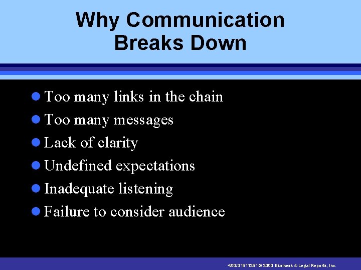 BLRs Human Resources Training Presentations Effective Communication Skills