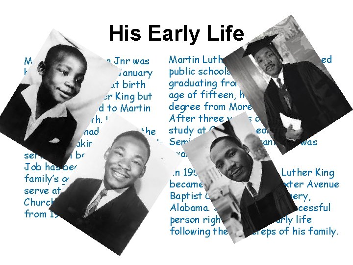 Life of Martin Luther King Jnr By Noah