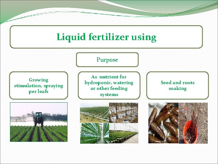 Liquid nutrient fertilizer Presentation Green Energy Organic liquid