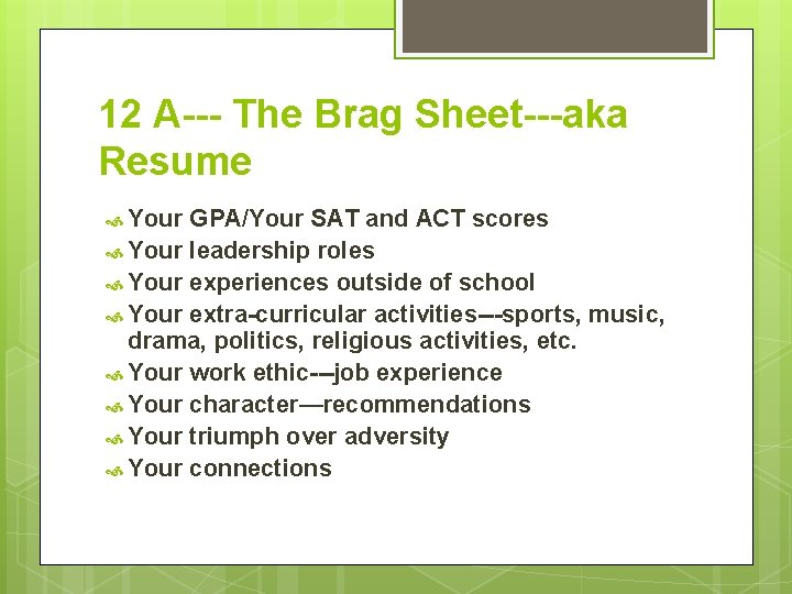 Your High School Senior Year Re searching Your