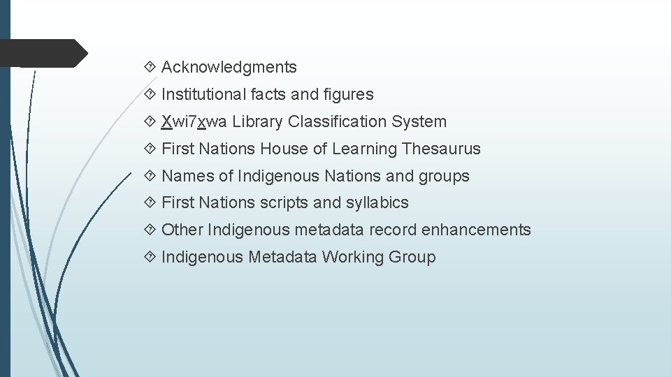 Describing Indigenous Collections Classification Subject Headings and ...